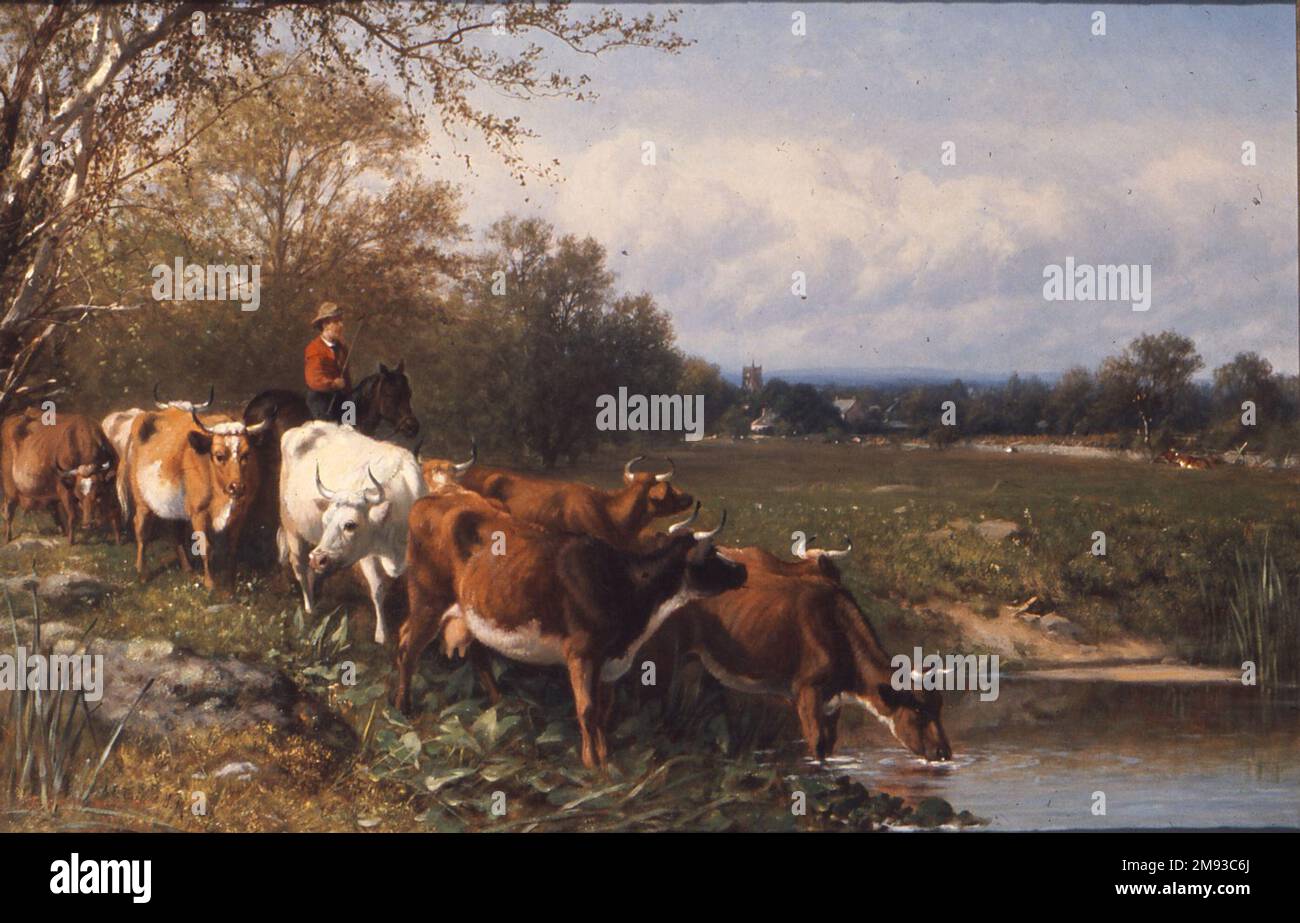 Cattle and Landscape James McDougal Hart (American, born Scotland, 1828 ...