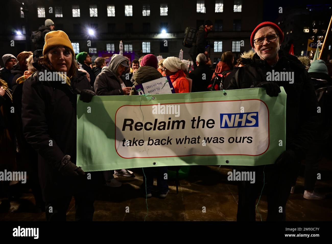 Downing street, January 16 2023. London, UK. Unions the workers, and ...