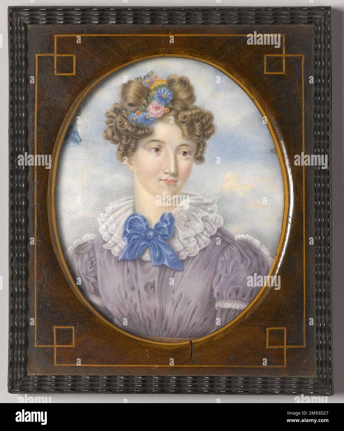 Portrait of a Young Woman Unknown. , ca. 1820s-1830s. Watercolor on ...