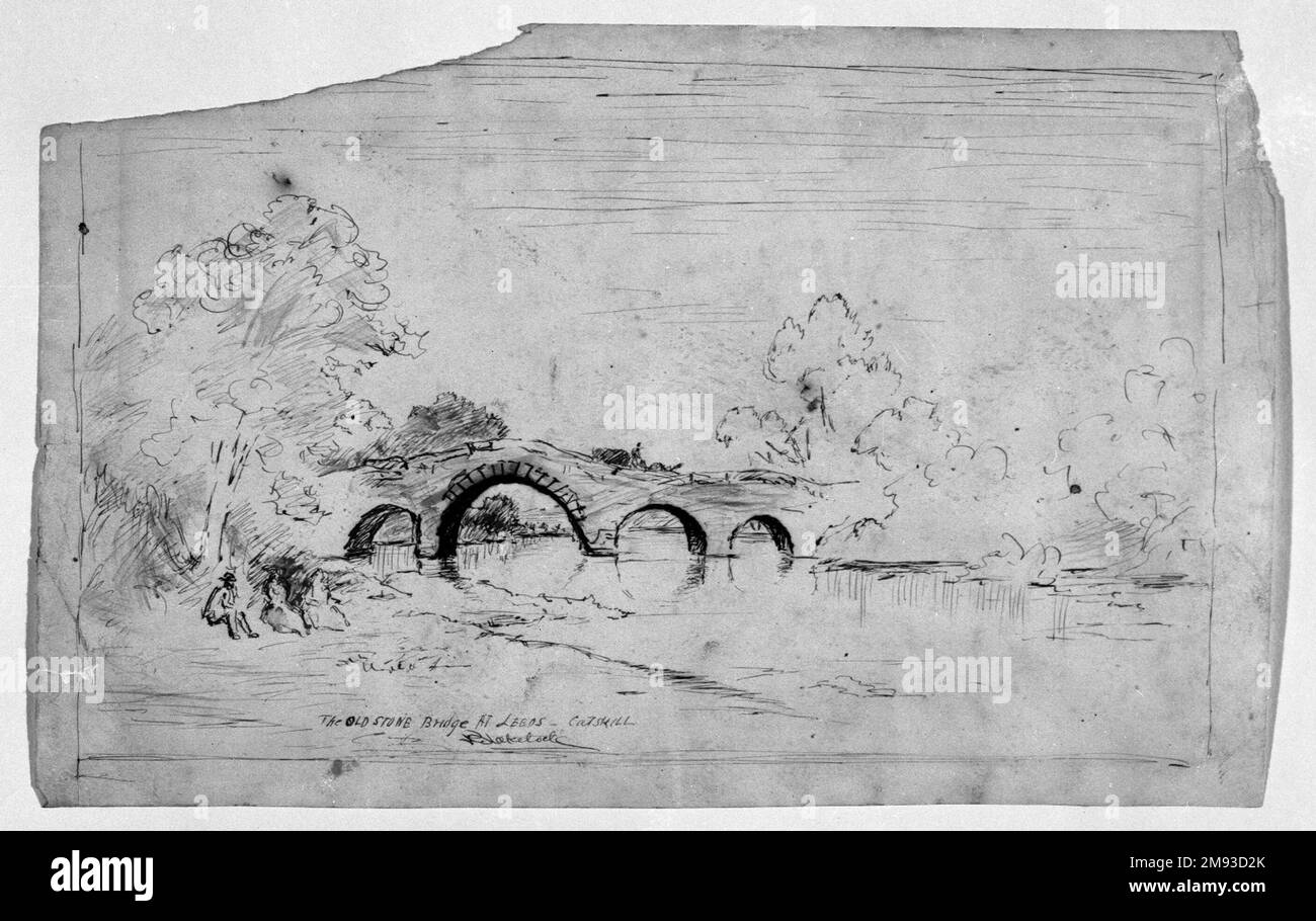 Old Stone Bridge at Leeds, Catskill Ralph Albert Blakelock (American ...