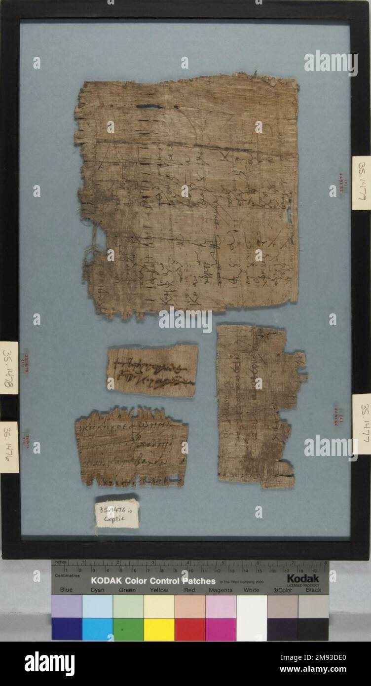 Papyrus Fragment Inscribed in Greek Papyrus Fragment Inscribed in Greek ...