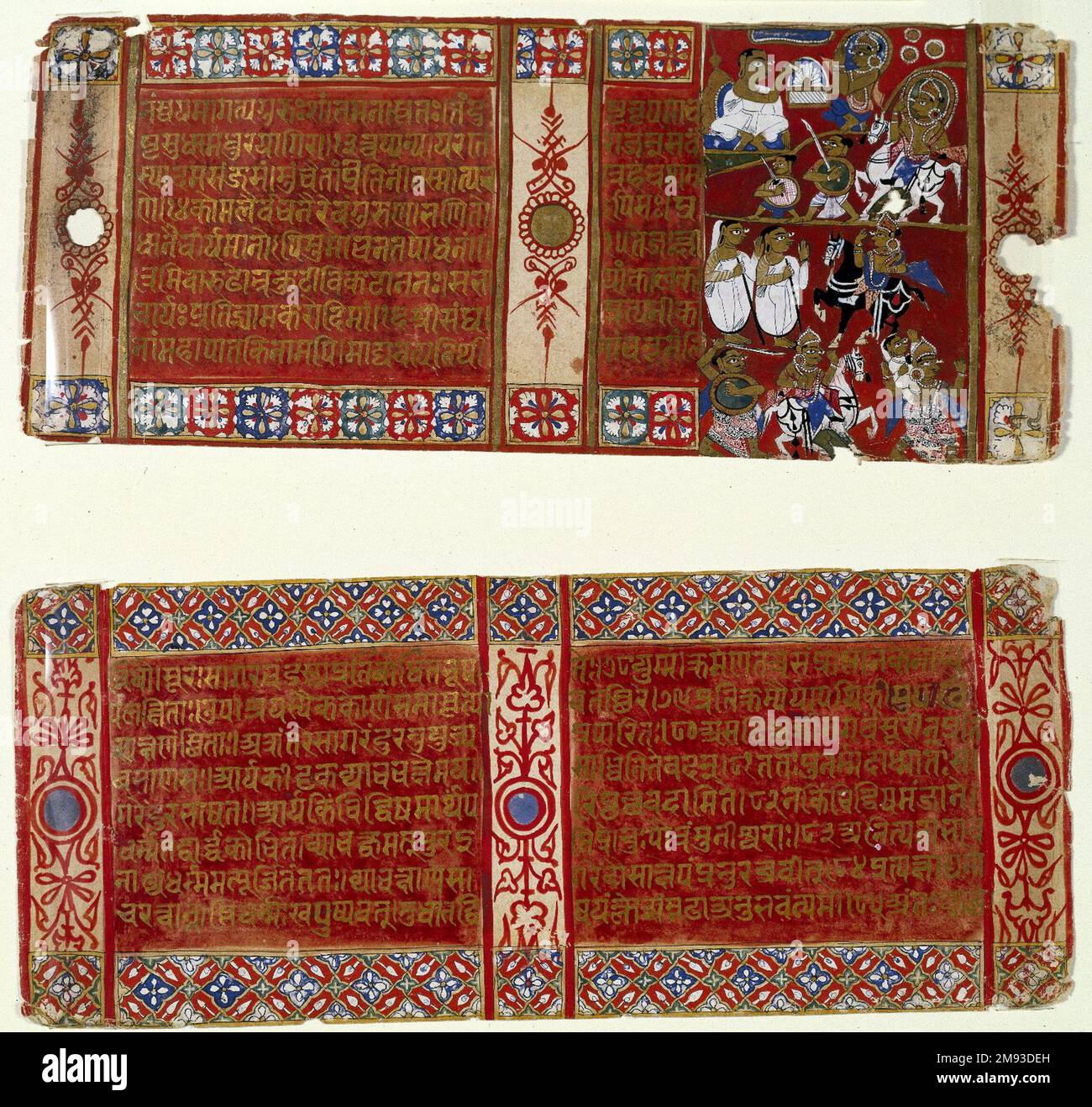 Kalaka Becomes a Jain Monk; Kalaka Abducts the Nun, Two Leaves from a ...