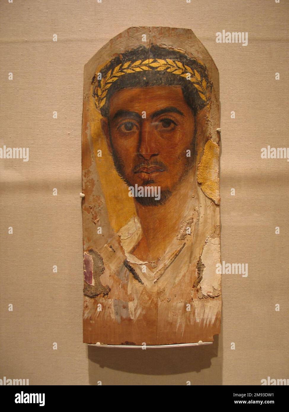 Mummy Portrait of a Man Mummy Portrait of a Man, ca. 120-130 C.E. Wood ...