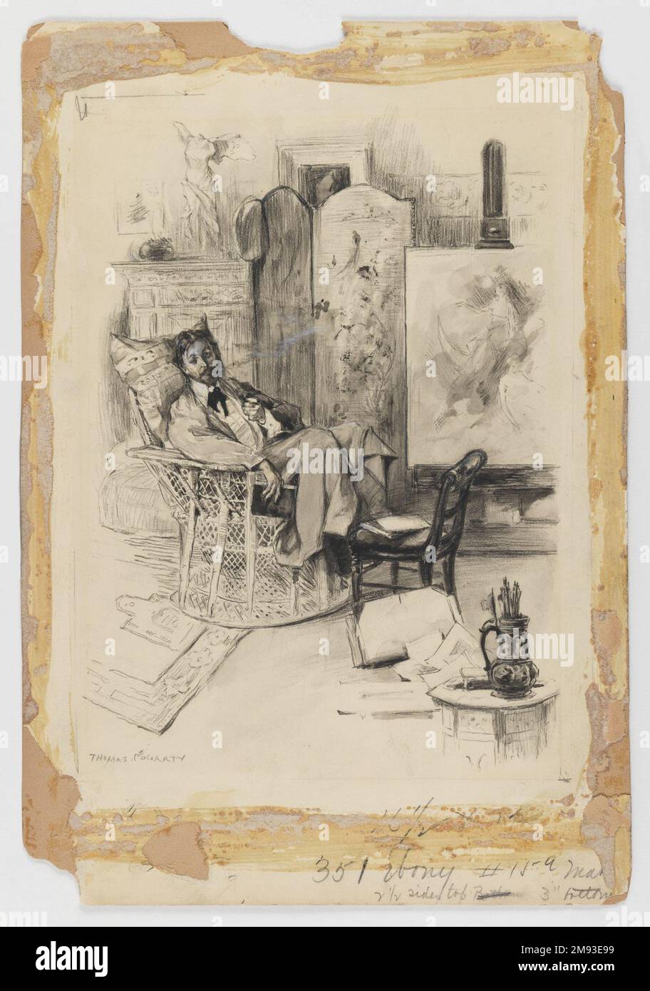 Graphite and wash on paperboard hi-res stock photography and images - Alamy