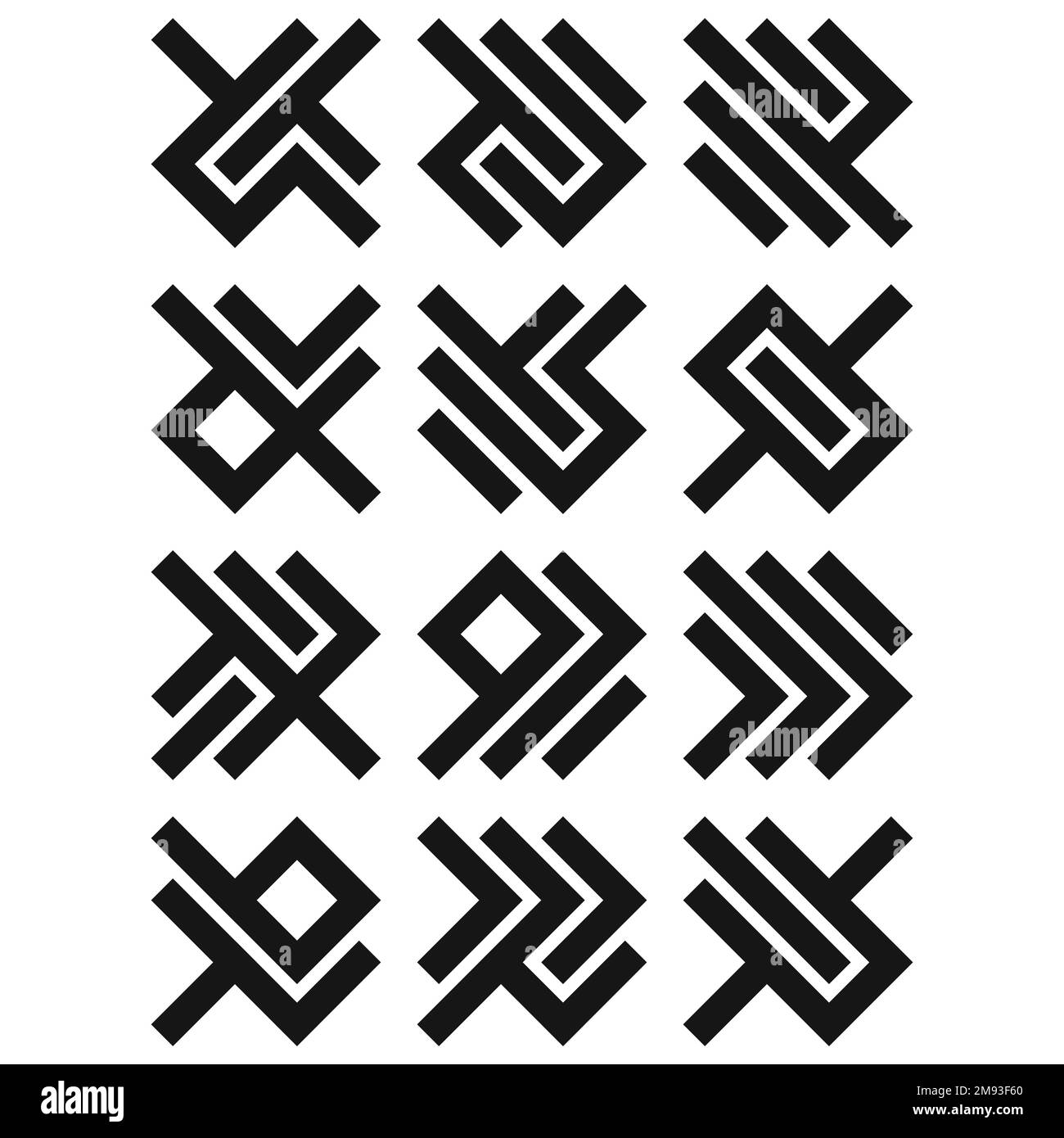 Asemic Glyph writing hieroglyph imitation generative illustration Stock ...