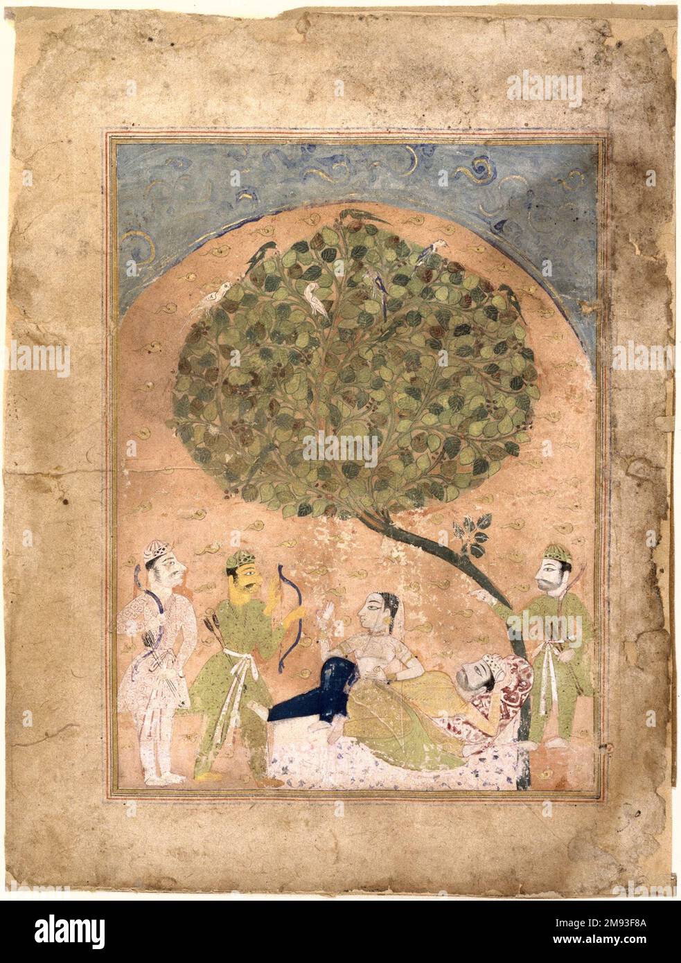 Laurak and Chanda Rest on Their Journey to a Trysting Place, Leaf from ...