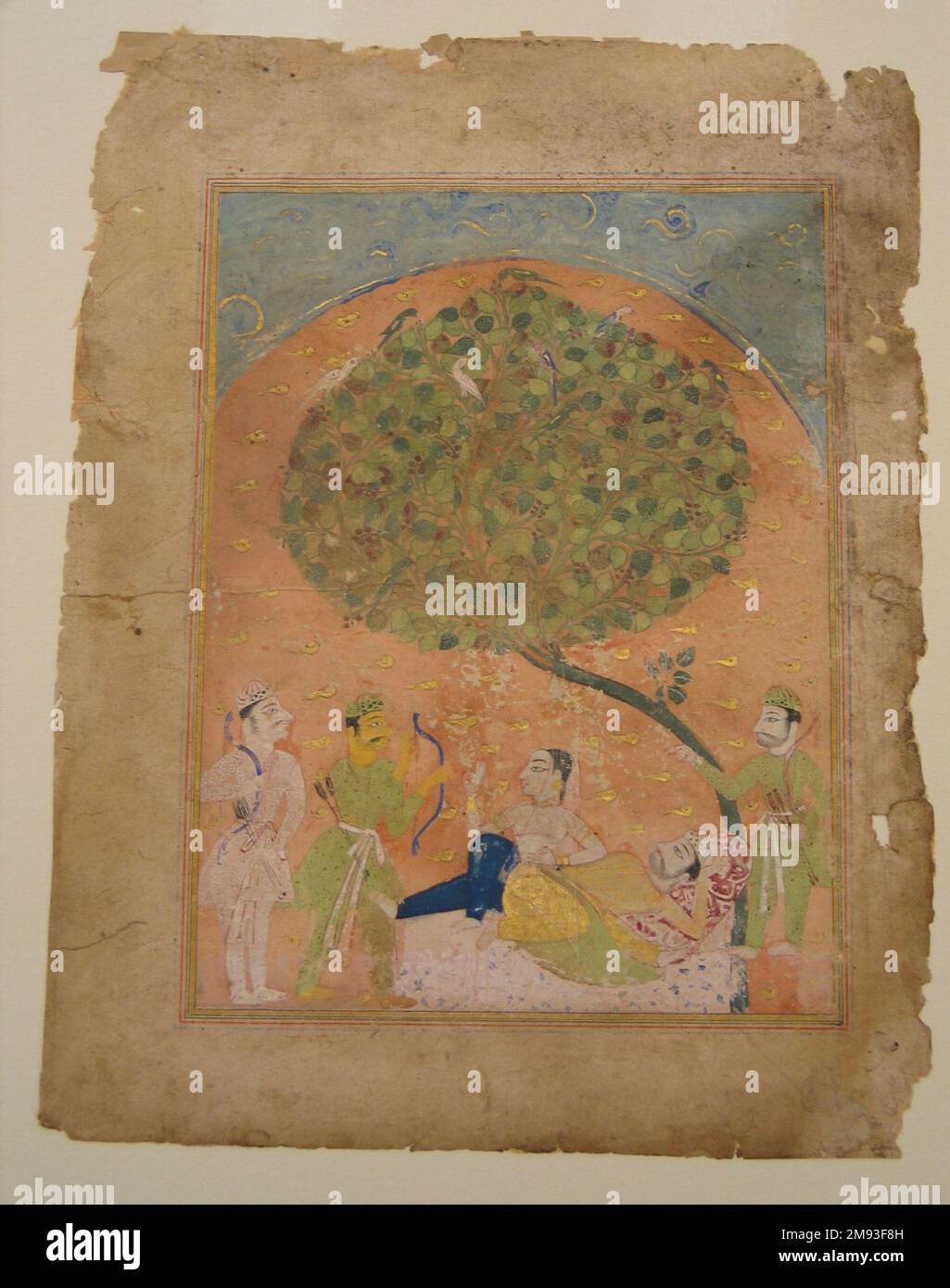 Laurak and Chanda Rest on Their Journey to a Trysting Place, Leaf from ...