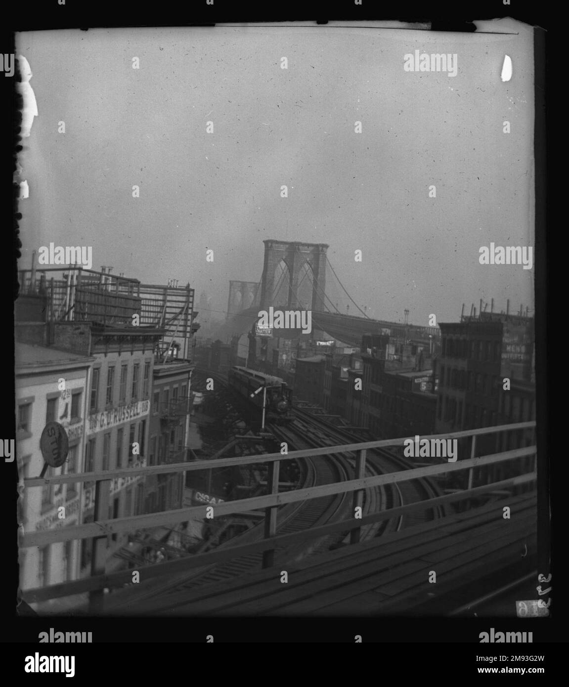 Brooklyn Bridge and Elevated Road to Fulton Ferry Edgar S. Thomson ...