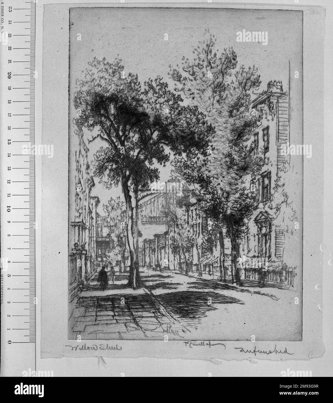 Willow Street, Brooklyn Joseph Pennell (American, 1860-1926). Willow ...