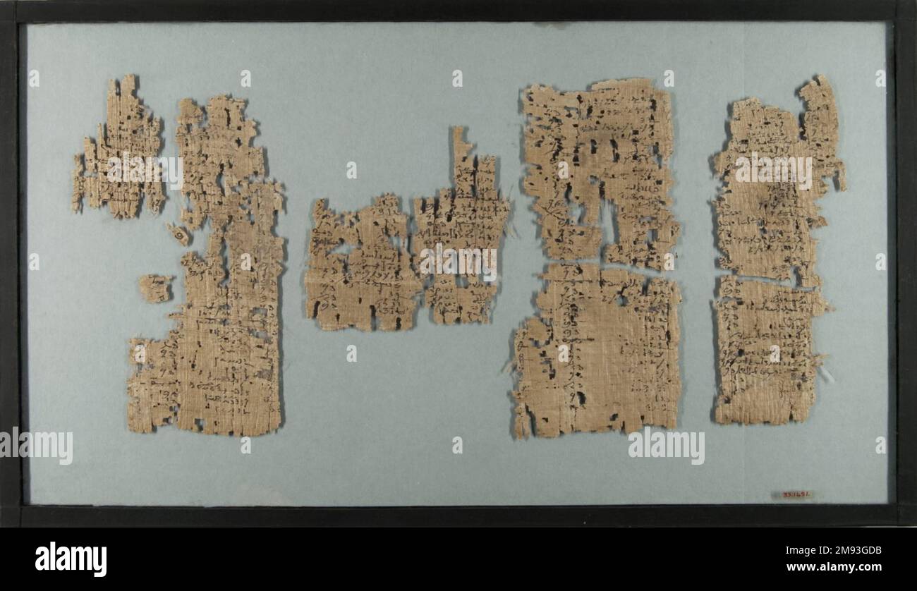 Papyrus Fragments Inscribed in Demotic Papyrus Fragments Inscribed in ...