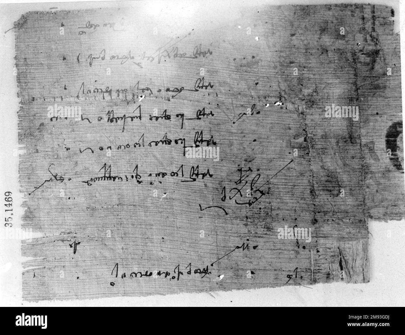 Papyrus Fragment Inscribed in Greek Papyrus Fragment Inscribed in Greek ...