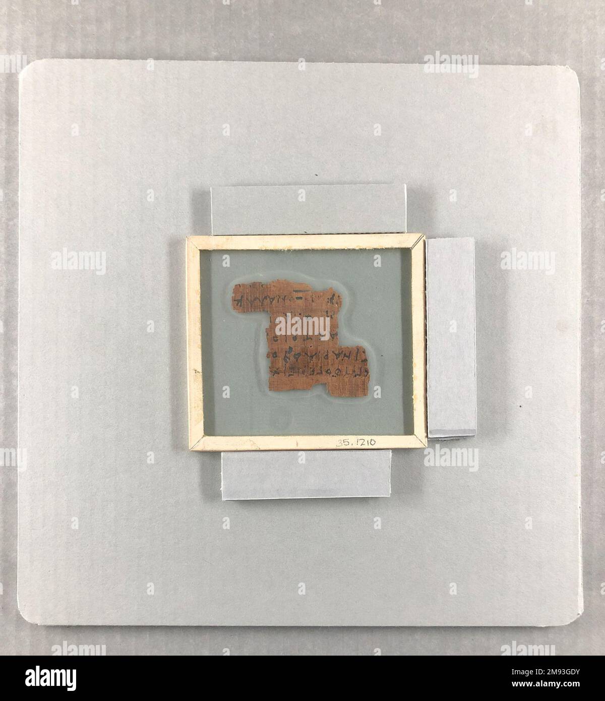 Papyrus Fragment Inscribed in Greek Papyrus Fragment Inscribed in Greek ...