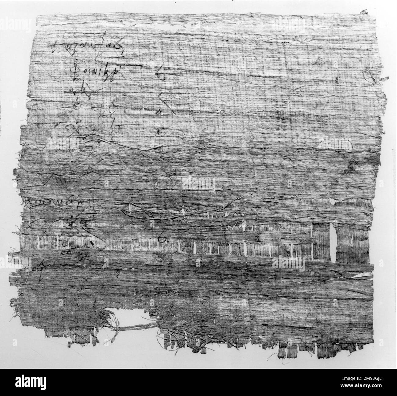 Papyrus Fragment Inscribed in Greek Papyrus Fragment Inscribed in Greek ...