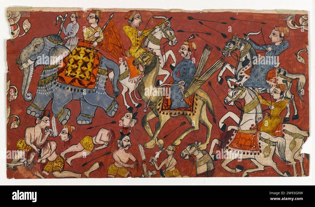 Battle scene bhagavata purana hi-res stock photography and images - Alamy
