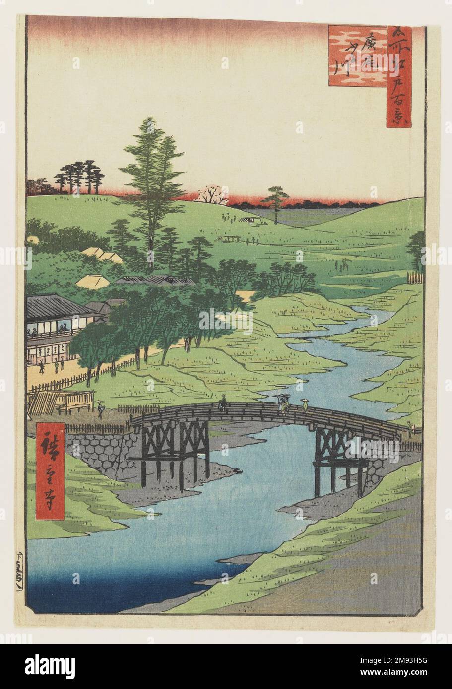 Furukawa River, Hiroo, from the series One Hundred Famous Views of Edo ...