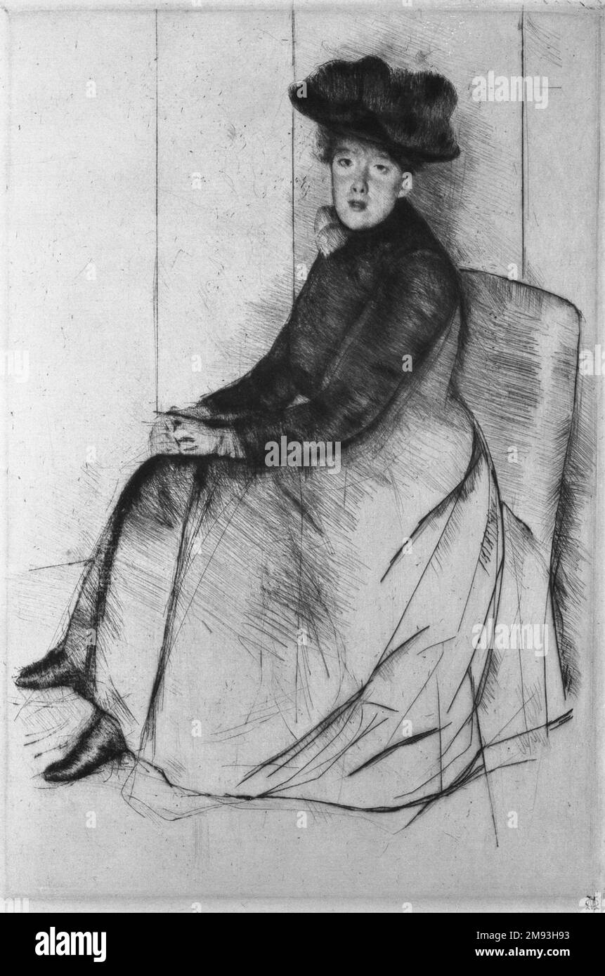 Reflection Mary Cassatt (American, 1844-1926). Reflection, ca. 1890 ...