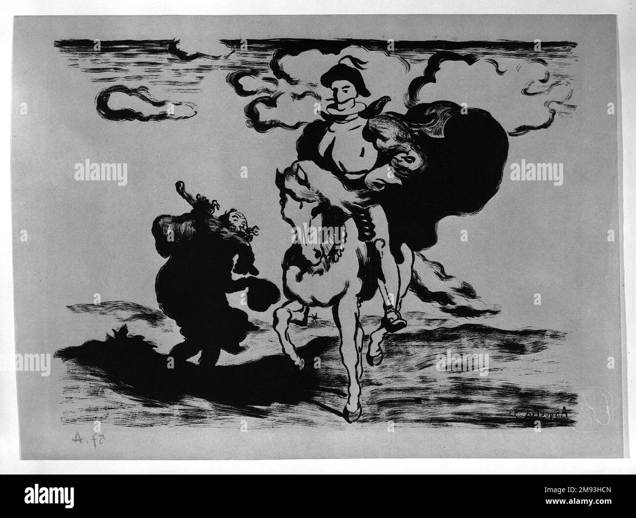 The Horseman and the Beggar (Le Cavalier et le mendiant) Louis Anquetin ...