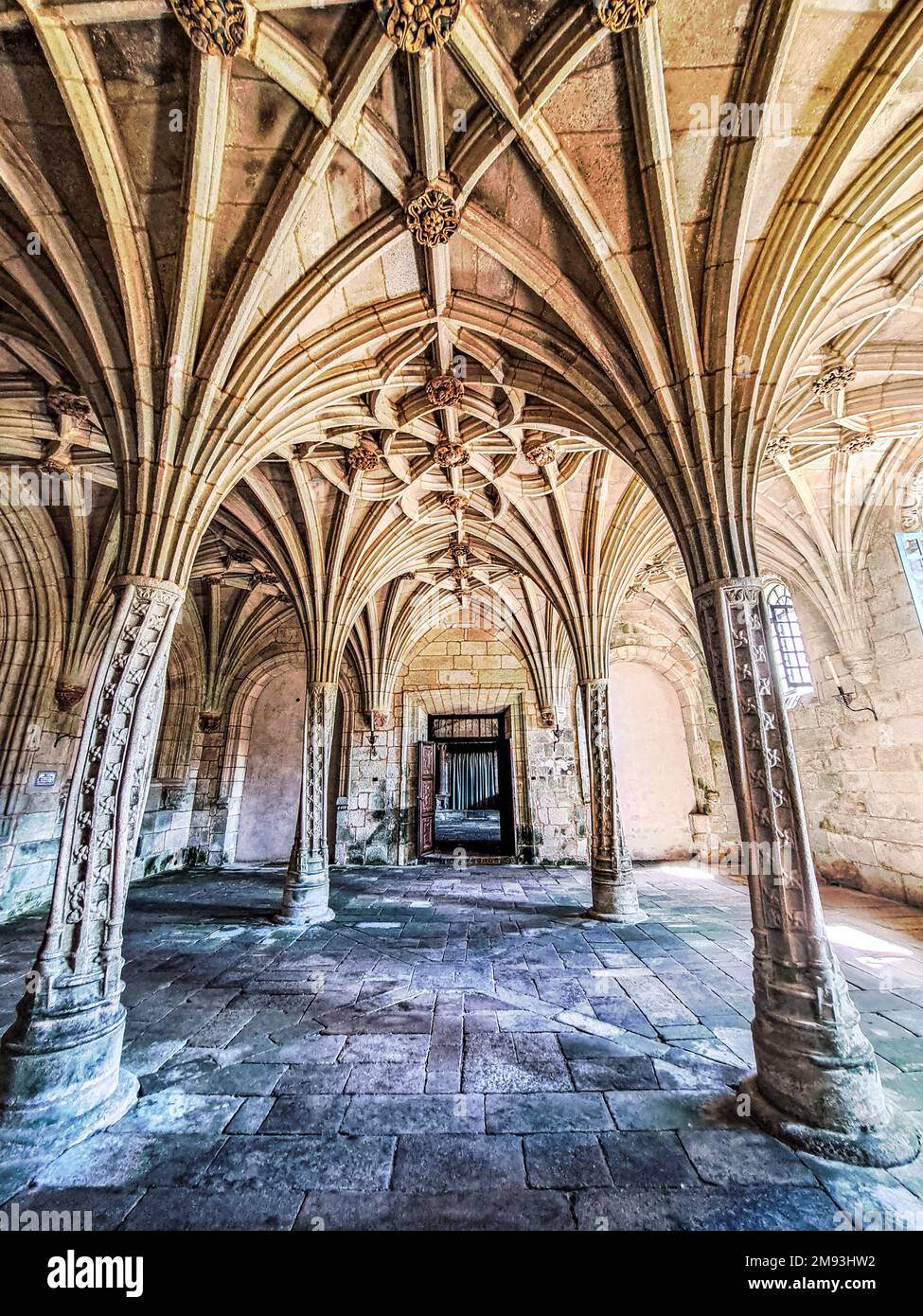 Interior of the monastery of Oseira at Ourense, Galicia, Spain ...