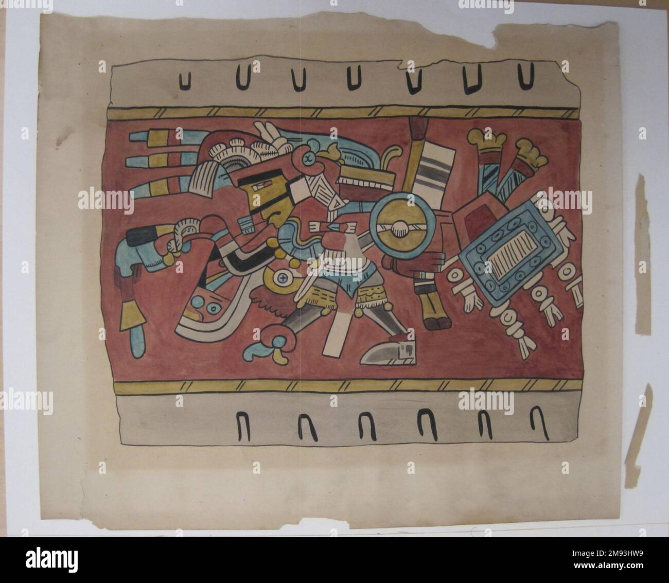 Watercolor of a Fresco Watercolor of a Fresco, ca. 1930. Paper ...