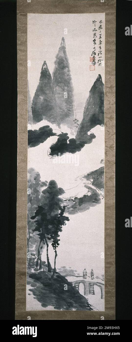 Mountain Landscape Seikô Okuhara (Japanese, 1837-1913). Mountain ...