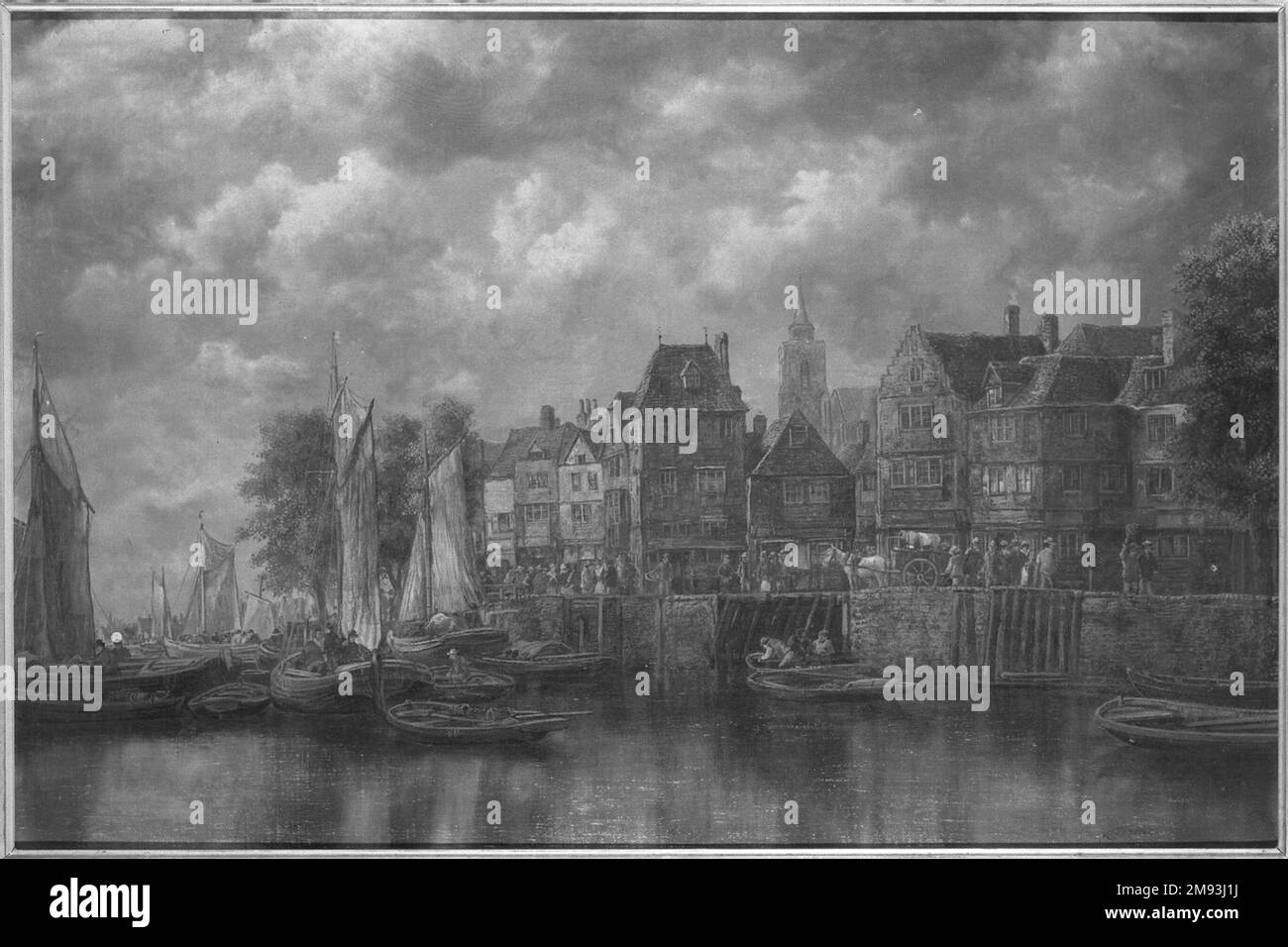 Harbor of Hamburg Heinrich Frisch (German, 1644-1693).. Oil on canvas ...