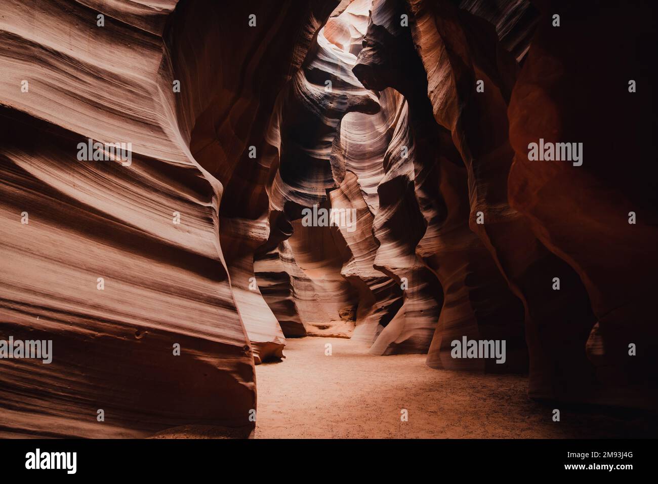 Glowing colors of Upper Antelope Canyon, the famous slot canyon in ...