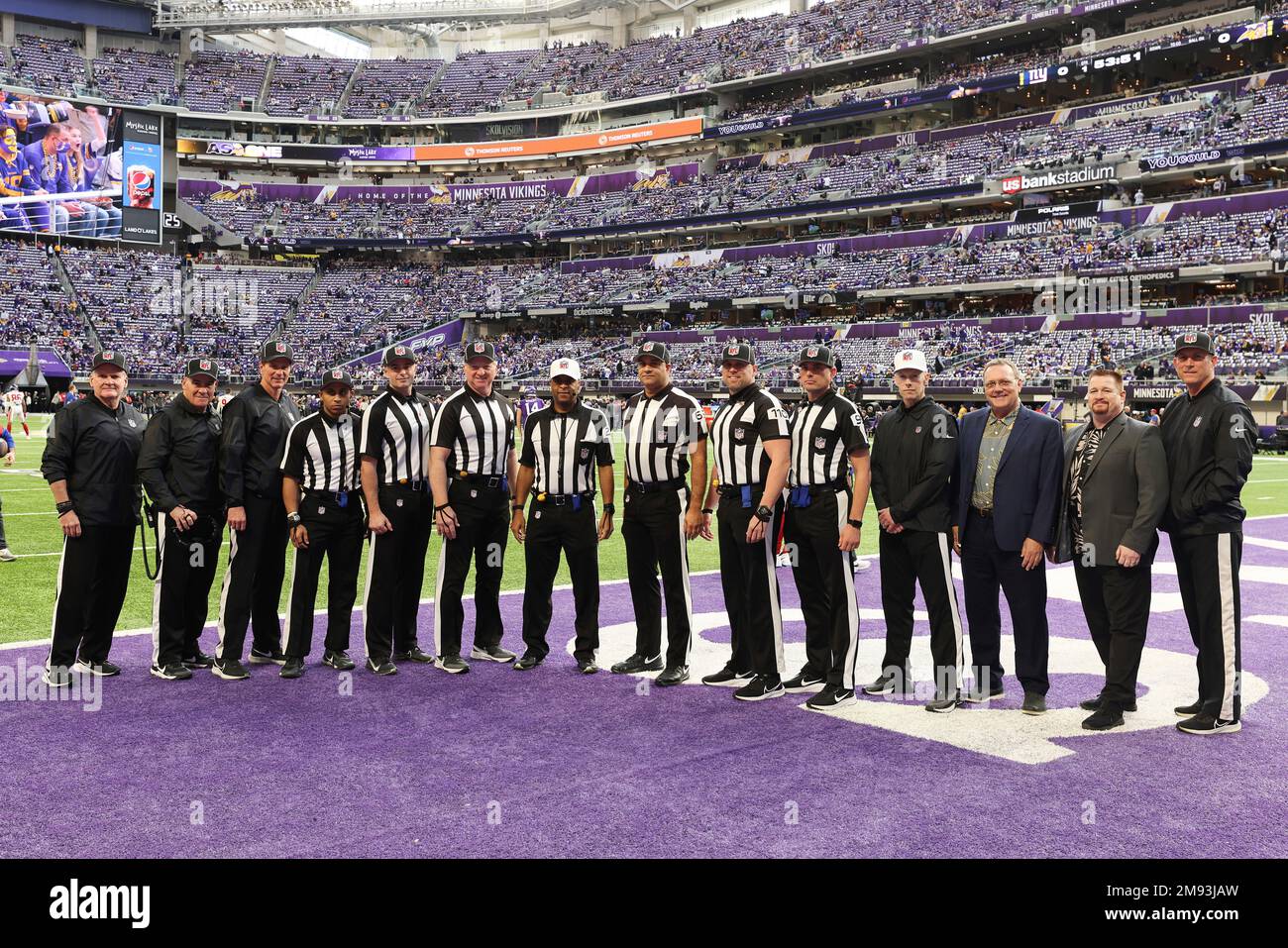 The officials crew including, from left to right, side judge Jeff ...