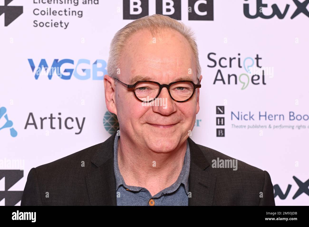 London, UK. 16 January 2023. John O'Farrell attending the 2023 Writers ...