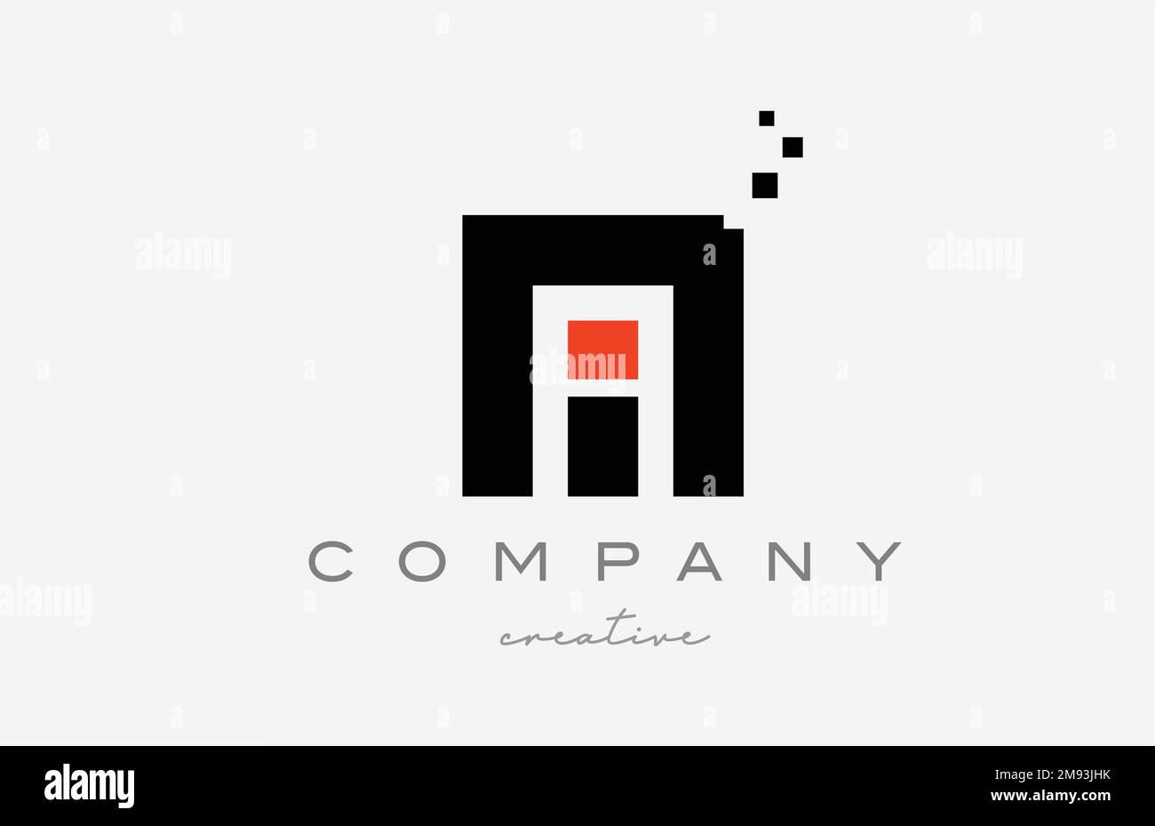 Dotted M alphabet letter logo icon. Dots template design for company or ...