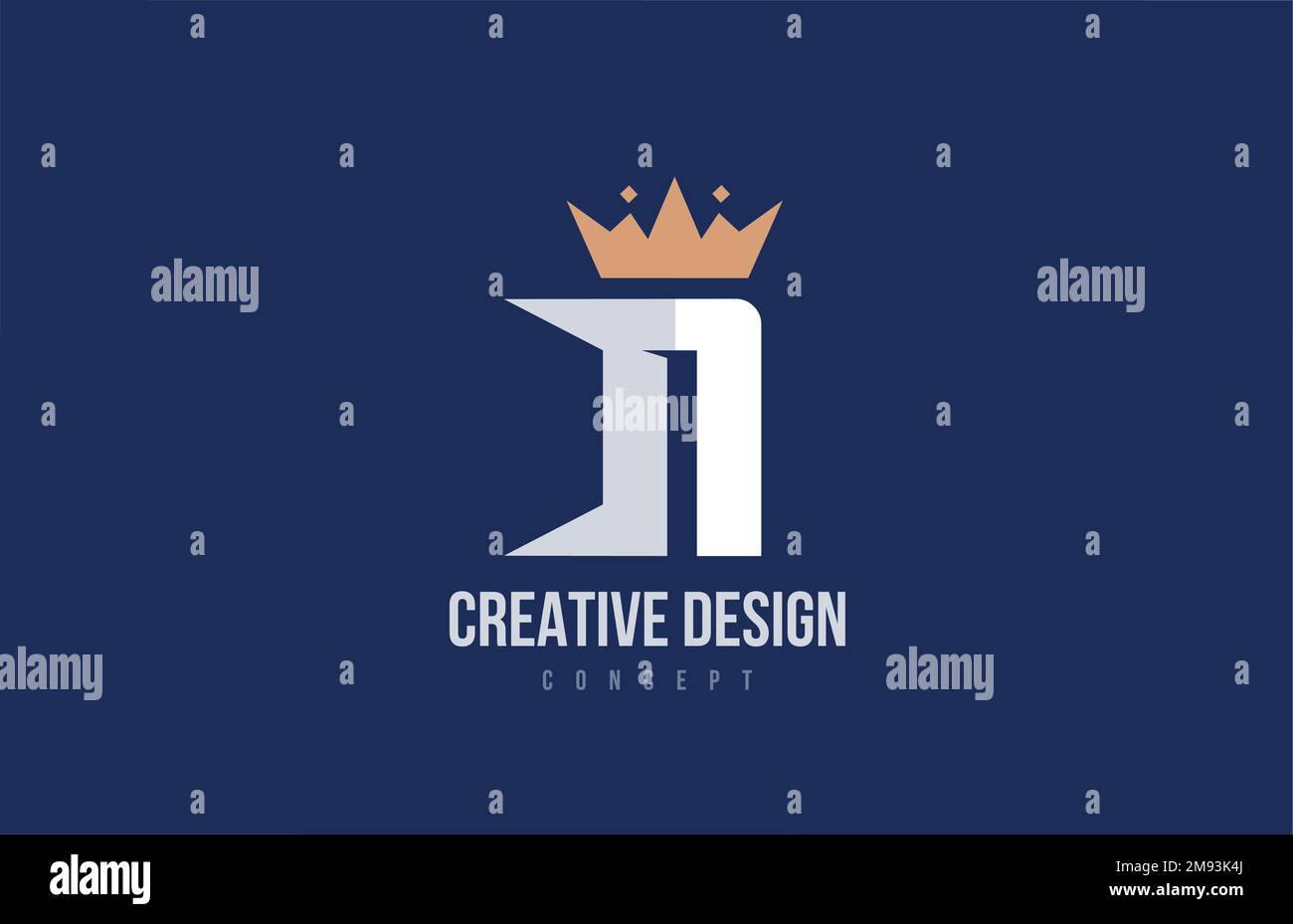 king crown N alphabet letter logo icon design. Creative template for ...