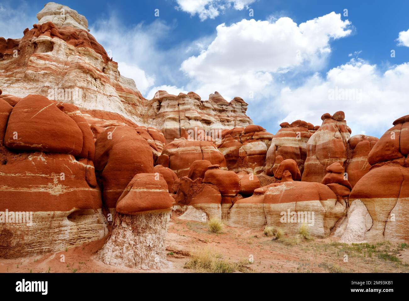 Amazing colors and shapes of sandstone formations of Blue Canyon in ...