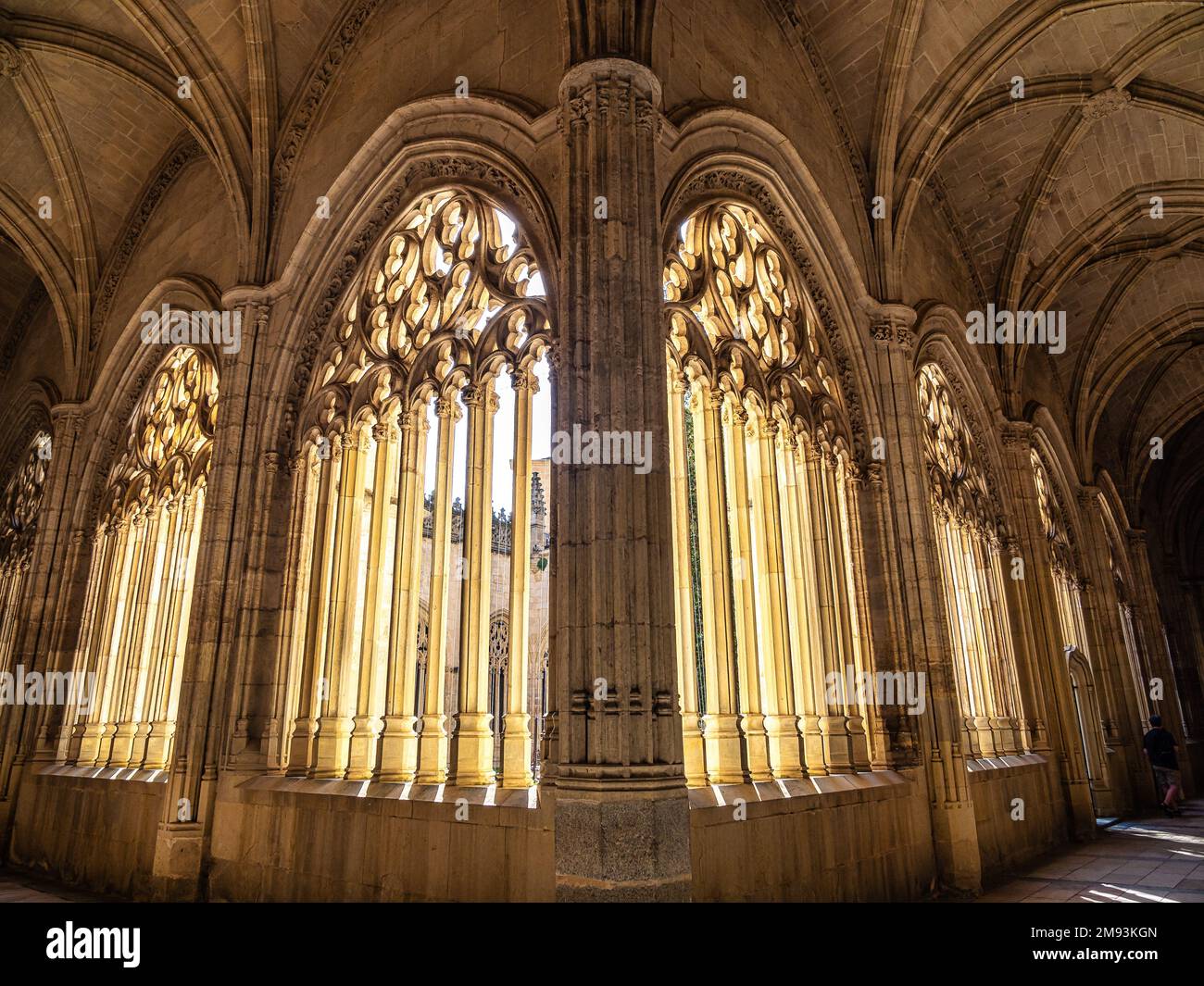 Interior of the Catedral de Santa Maria de Segovia in the historic city ...