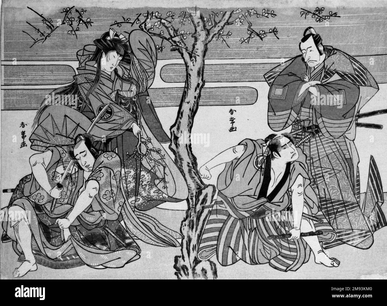 Four Actors in a Scene from Some Play Katsukawa Shunsho (Japanese, 1726 ...
