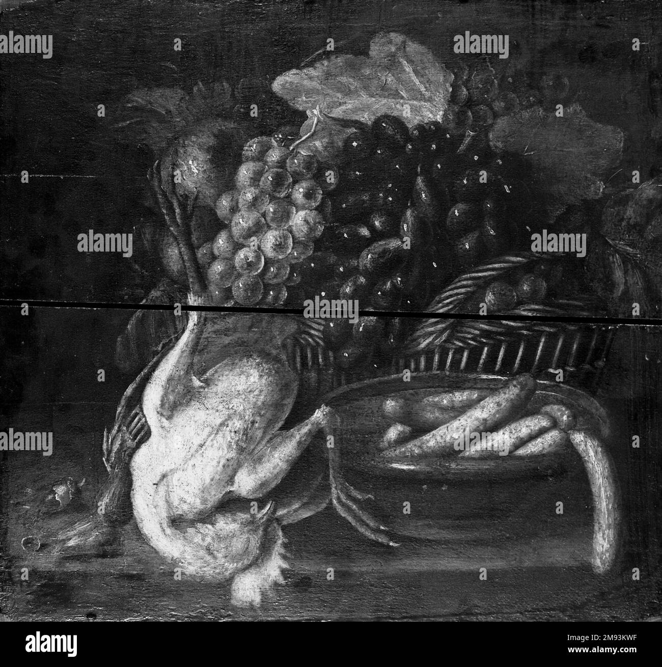 Still Life - Plucked Chicken, Sausages, Fruit, etc. Unknown Dutch ...