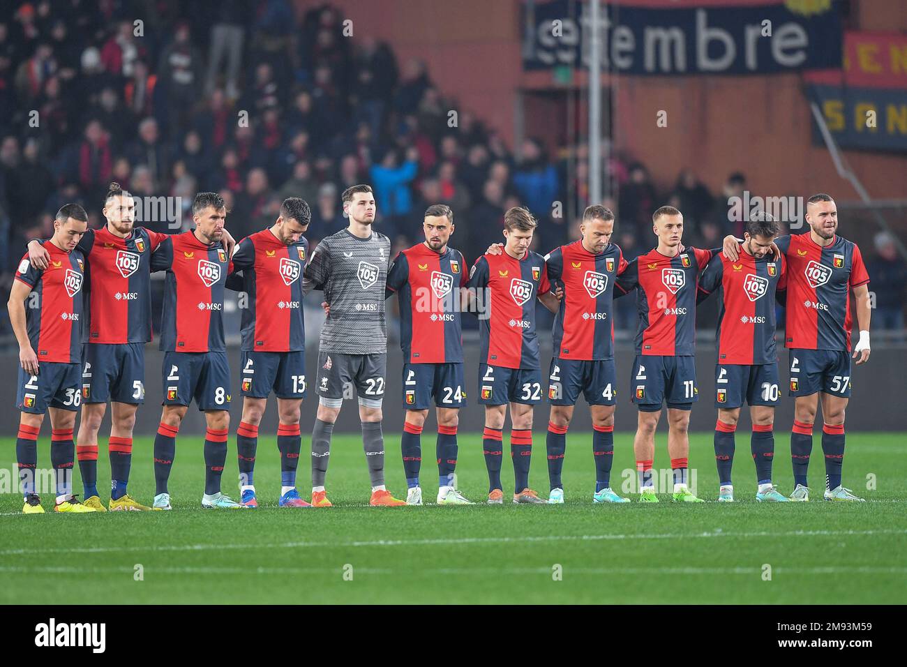 Luigi Ferraris stadium, Genoa, Italy, January 16, 2023, Team Genoa ...
