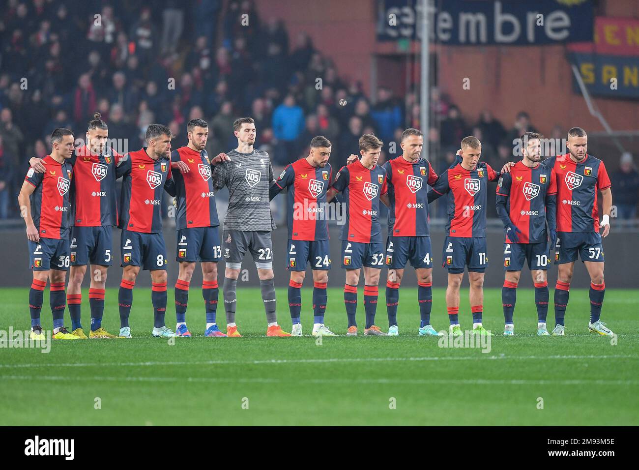 Luigi Ferraris stadium, Genoa, Italy, January 16, 2023, Team Genoa ...