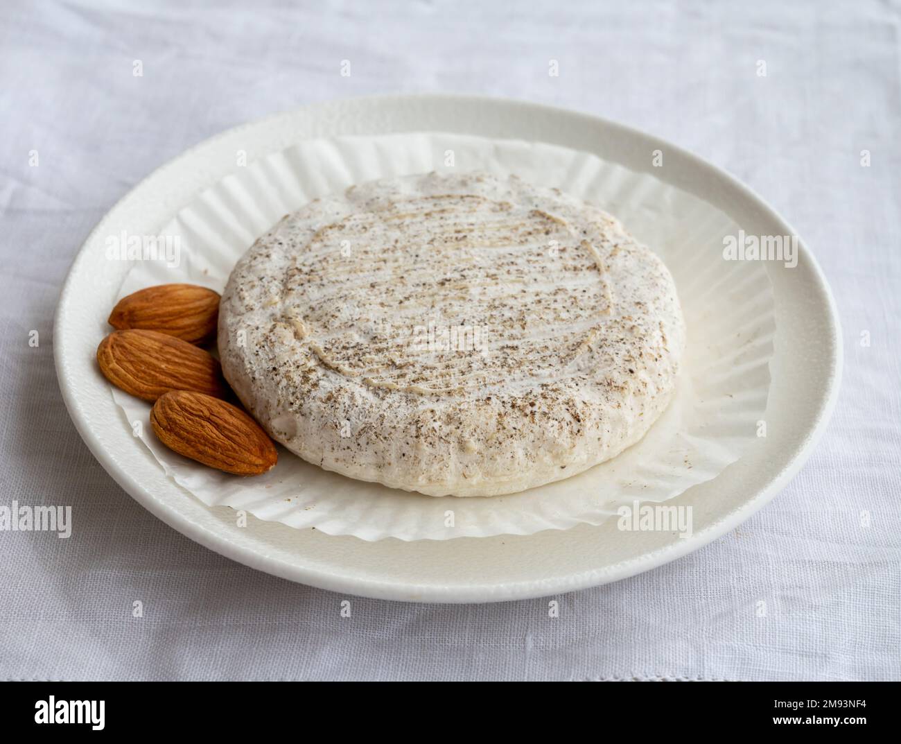 Taste of Provence, small round cheese Tome de Provence made from goat ...