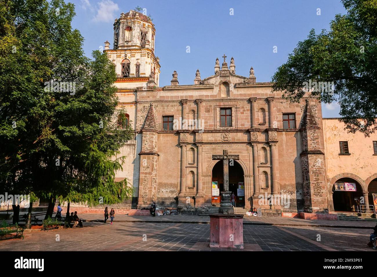 The San Juan Bautista Church and Monastery on the Plaza Hidalgo in the ...