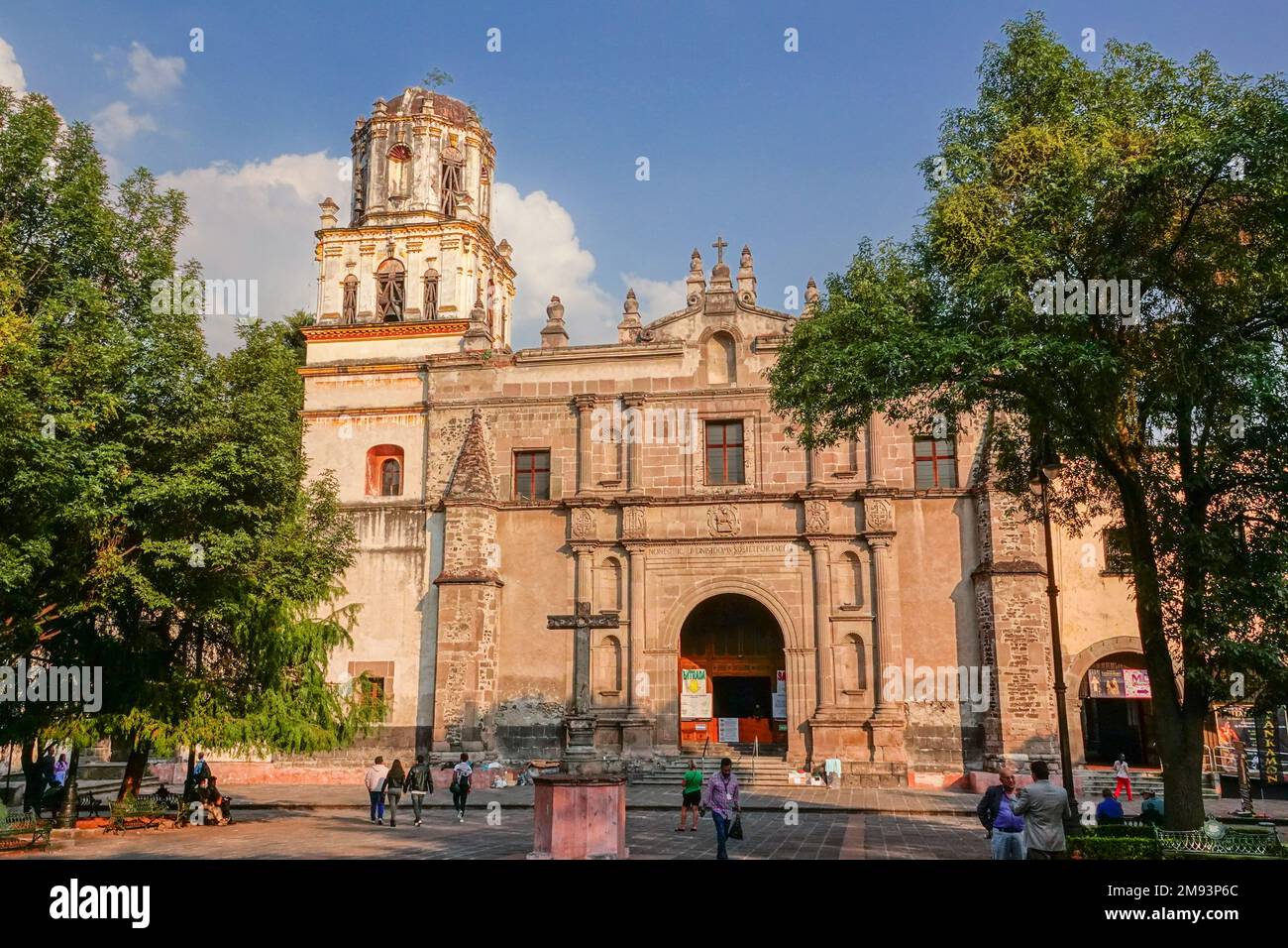 The San Juan Bautista Church and Monastery on the Plaza Hidalgo in the ...
