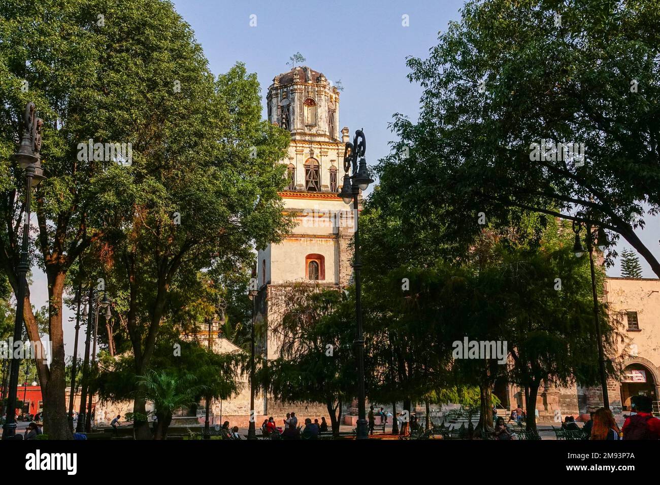 The San Juan Bautista Church and Monastery on the Plaza Hidalgo in the ...