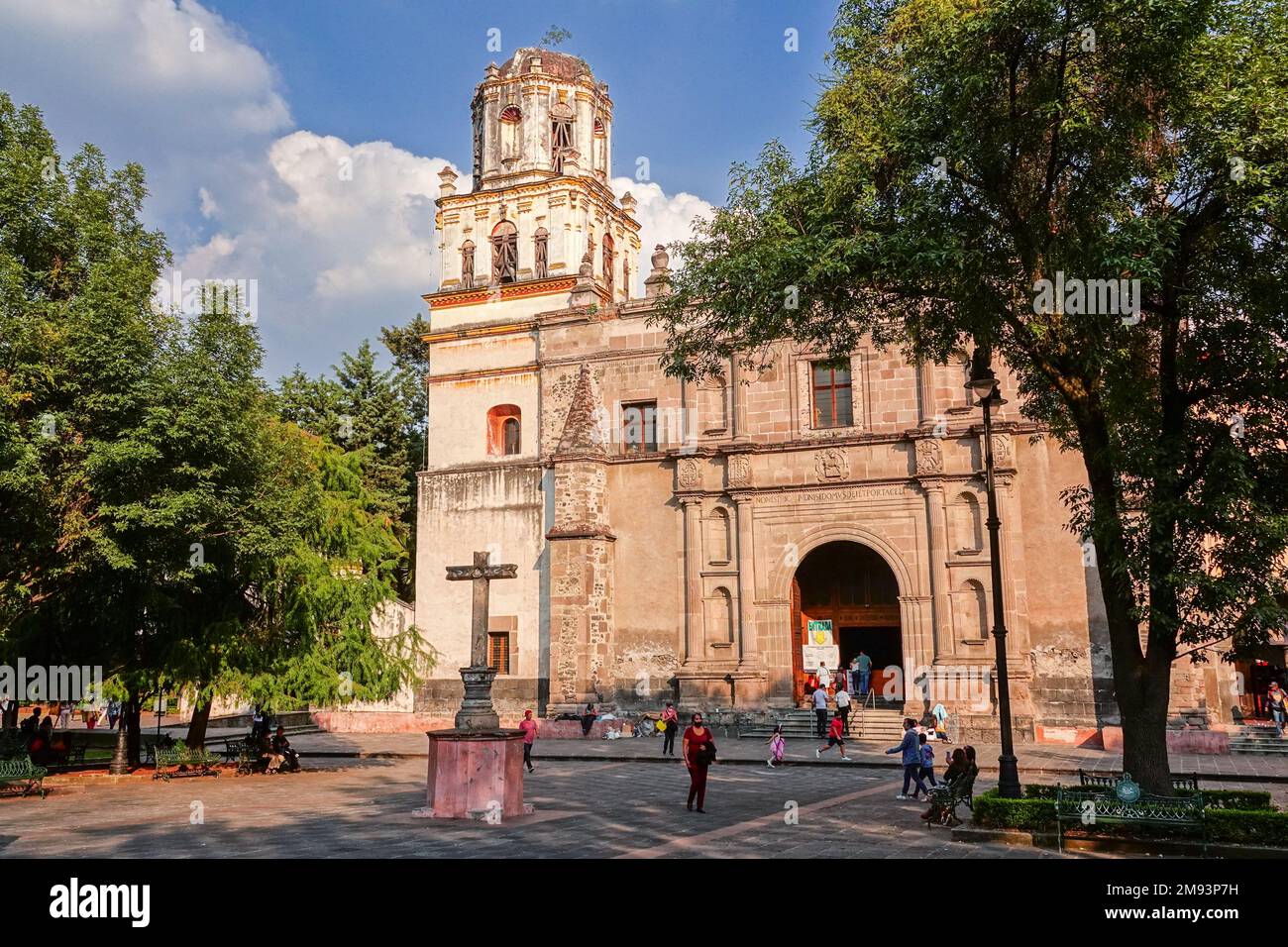 The San Juan Bautista Church and Monastery on the Plaza Hidalgo in the ...