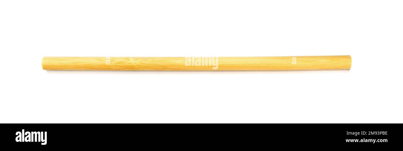 Bamboo straws isoalted on white background. Drinking straws from bamboo ...