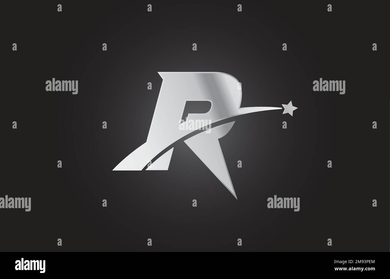 Letter r star logo hi-res stock photography and images - Alamy