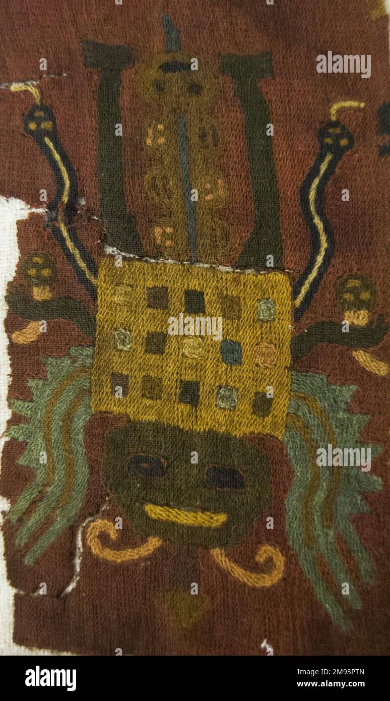 Poncho Paracas Necropolis. Poncho, 200-600 C.E. Cotton?, camelid fiber ...