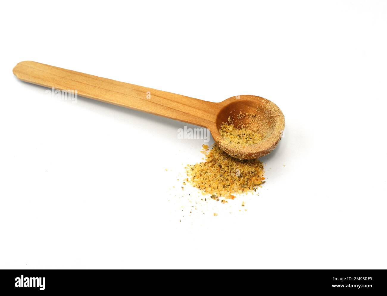 Grounded spice ingredient of dry mix vegetables isolated on white ...