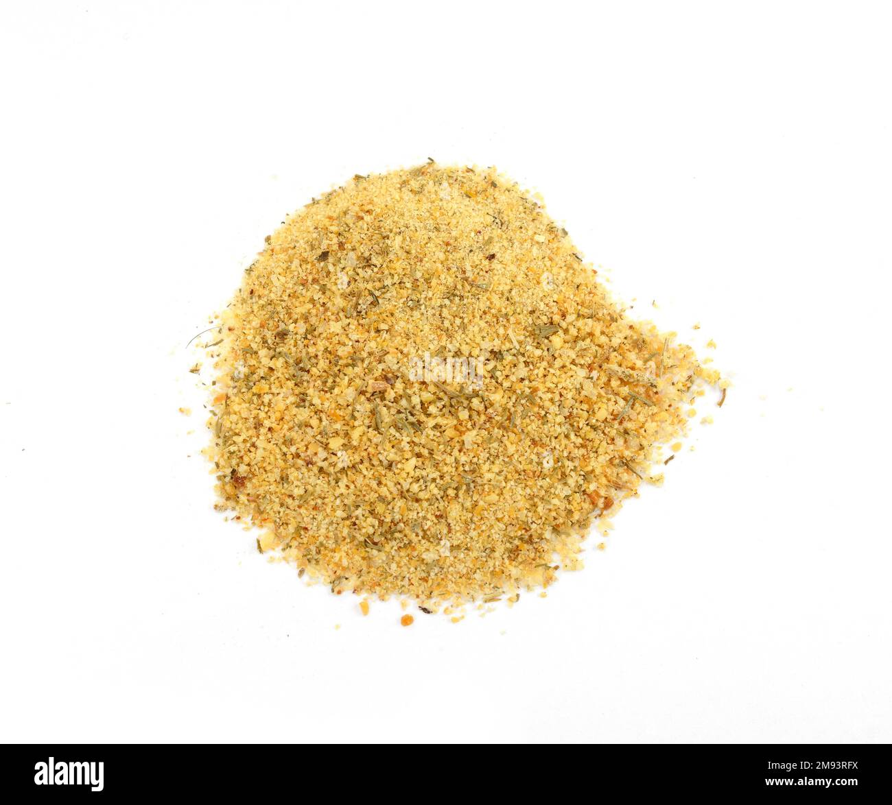 Grounded spice ingredient of dry mix vegetables isolated on white ...