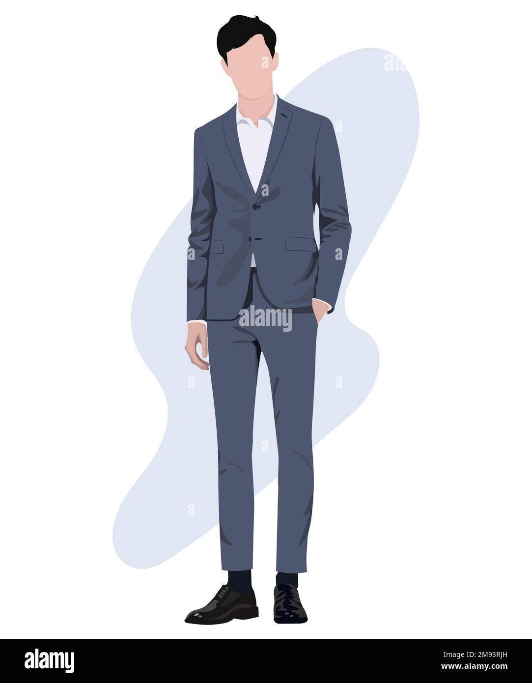 Stylish male businessman in a business suit on an interesting ...