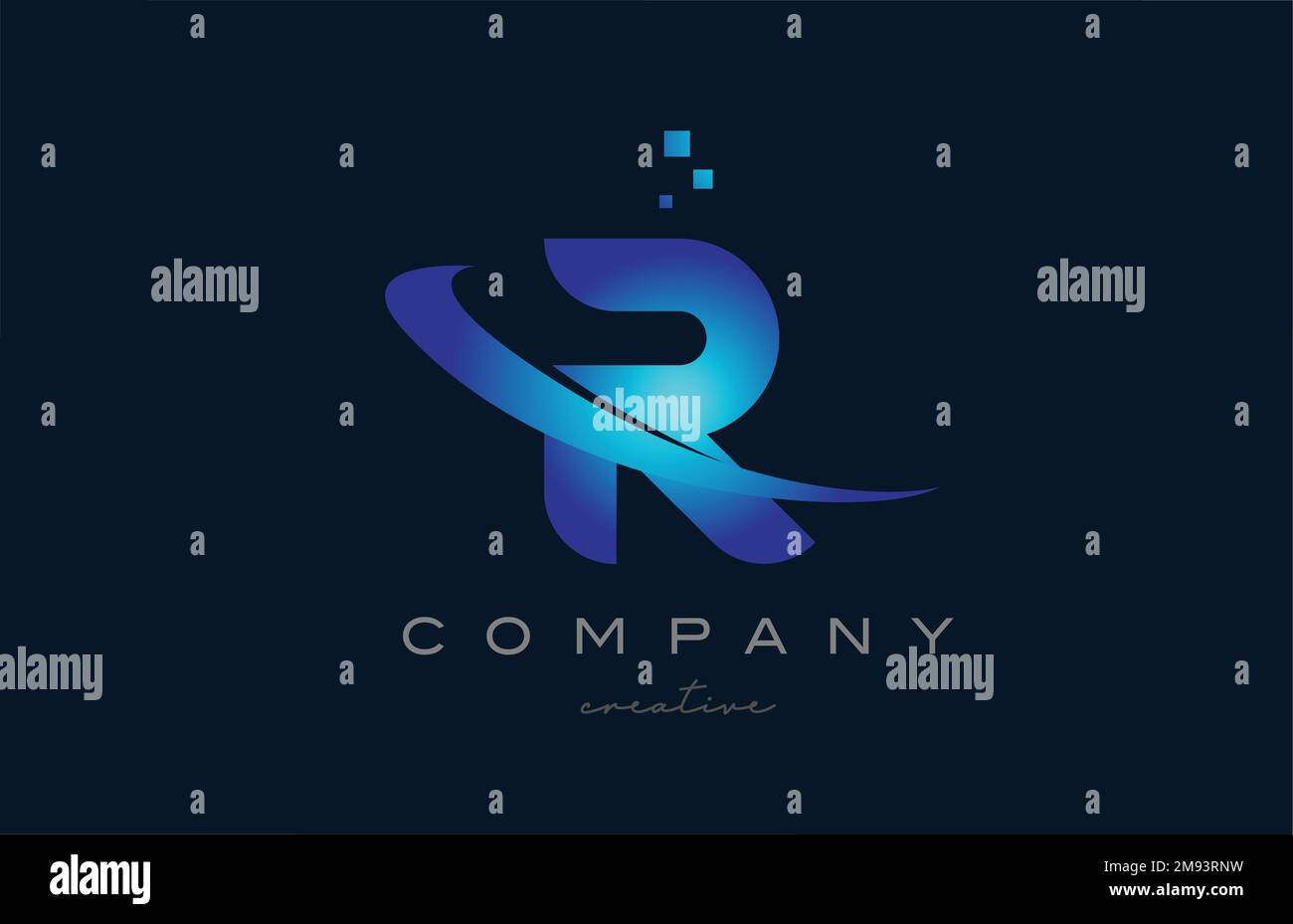 S blue alphabet letter logo icon. Creative design template for business ...