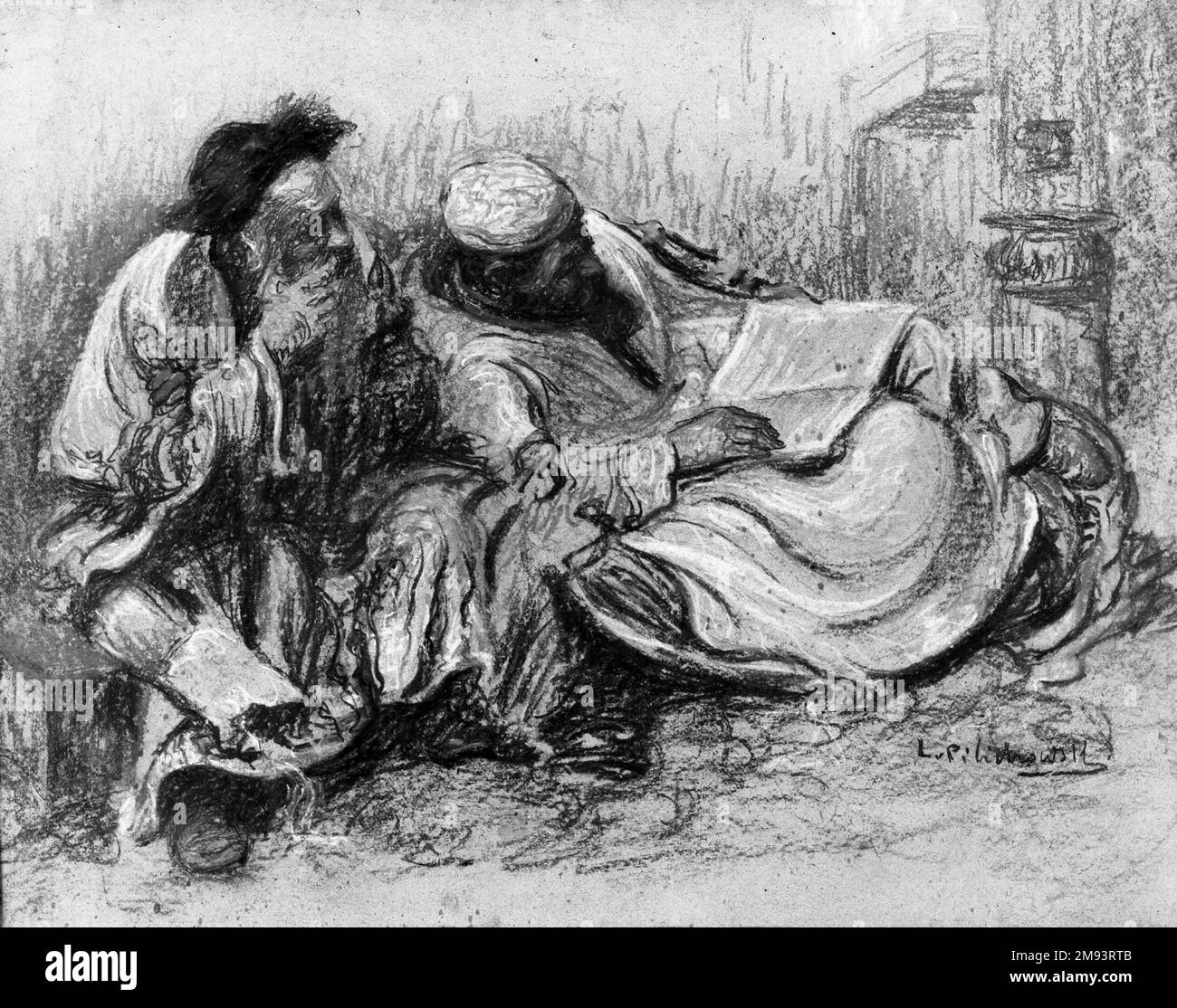 In the Shadow of the Wailing Wall Leopold Pilchowski (Polish, 1869-1934 ...
