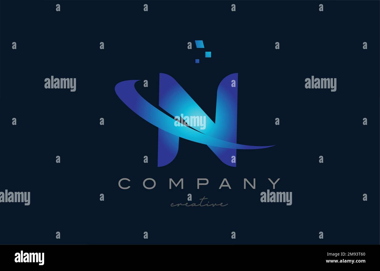 O blue alphabet letter logo icon. Creative design template for business ...